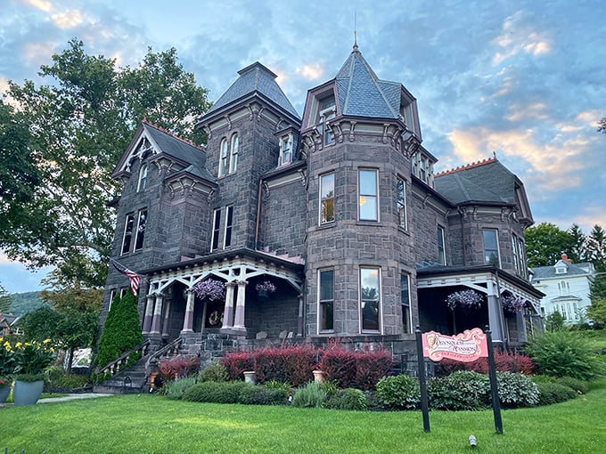 The Reynolds Mansion looks like it should be charging admission just to photograph it, yet rooms here cost less than a mediocre hotel in Philadelphia.