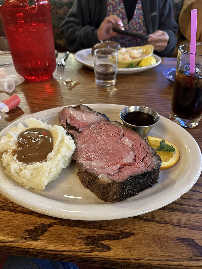 Simplicity elevated to an art form. The mashed potatoes might be the supporting actor, but that prime rib is giving an Oscar-worthy performance on your plate.