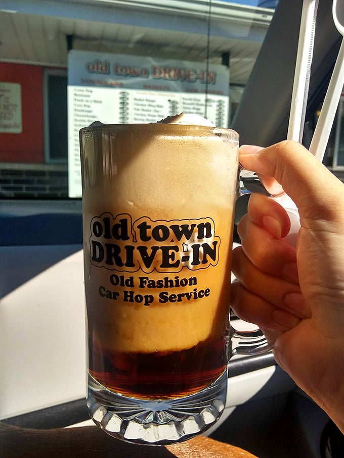 Not just root beer, but a frosted mug of liquid nostalgia. That foam on top isn't just carbonation—it's childhood memories in fizzy form.