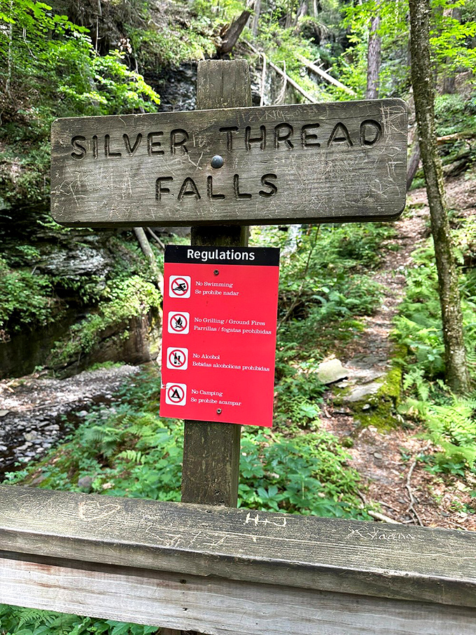 Trail regulations keep this pristine wilderness safe for future generations of waterfall enthusiasts to enjoy.