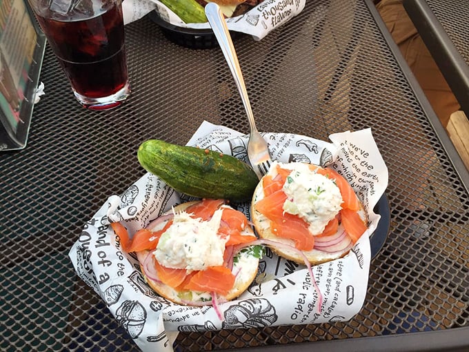 Smoked salmon and cream cheese on a bagel—the breakfast of champions, or anyone who appreciates beauty in simplicity.