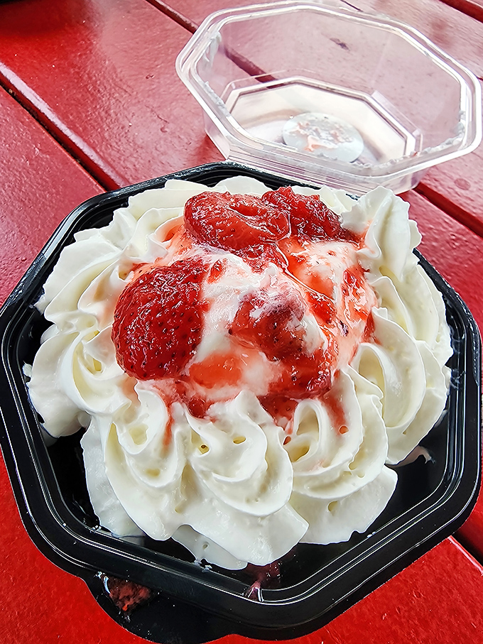 Strawberry shortcake that puts theme park desserts to shame. Fresh berries nestled in clouds of whipped cream—Plant City's sweet signature.