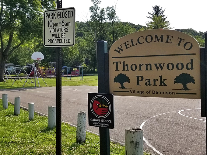 Thornwood Park offers that increasingly rare commodity in modern America—simple outdoor pleasures without admission fees, smartphone apps, or complicated rules.