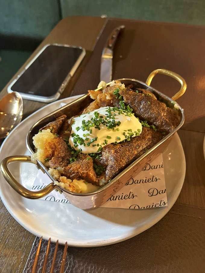 Comfort food gets the VIP treatment. That golden pool of butter on top isn't just an ingredient—it's a philosophy.