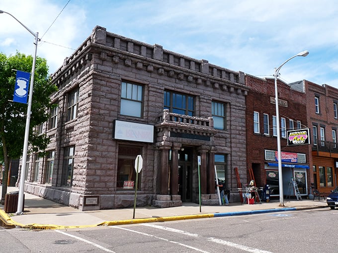 Downtown's historic stone building anchors the streetscape with the kind of architectural gravitas they just don't build anymore—unless you've got seriously deep pockets.