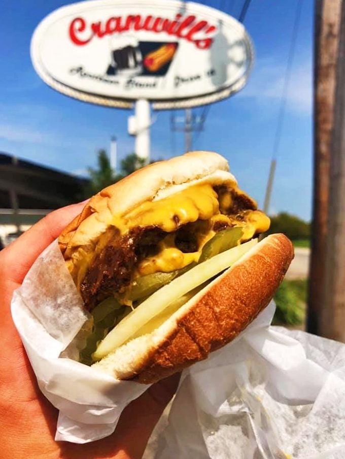 The cheeseburger at Cranwill's doesn't need fancy aioli or artisanal buns to make its point—just honest beef, melty cheese, and a perfect pickle.