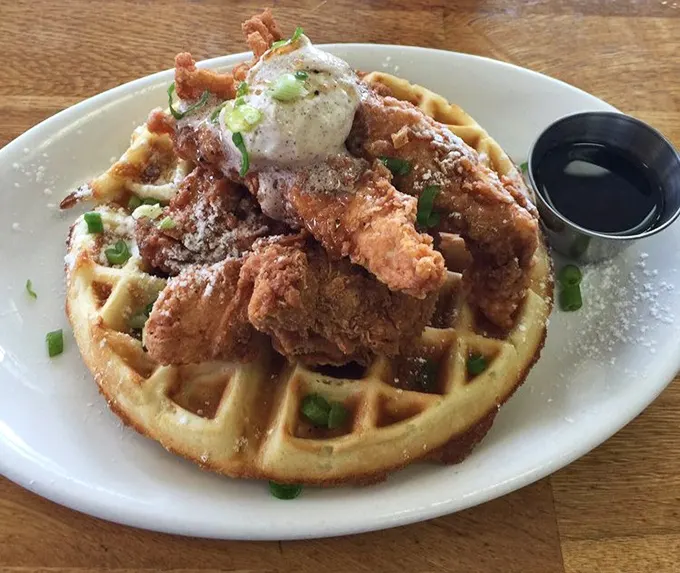 Chicken and waffles: the breakfast equivalent of Sonny and Cher—shouldn't work together but create something magical that stands the test of time.