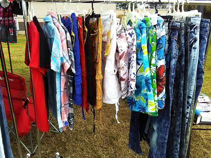 Fashion archaeology at its finest—each garment tells a story. That tropical shirt might have witnessed Jimmy Buffett concerts or survived countless Florida happy hours.