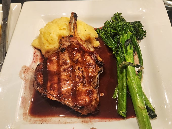 This perfectly seared filet mignon doesn't need a backstory—it's the main character in a delicious drama that ends with an empty plate.