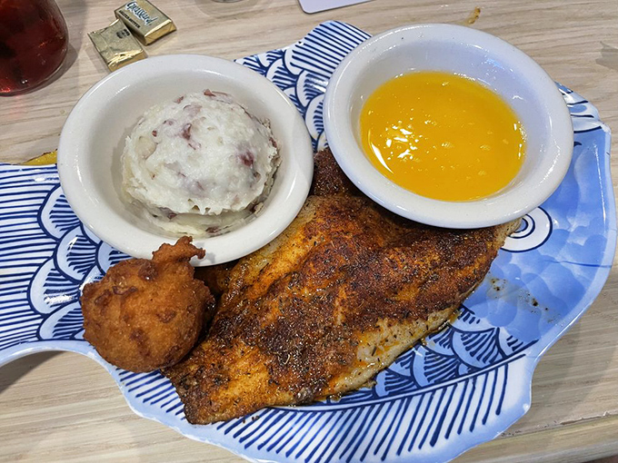 Perfectly grilled fish that proves simple preparation often yields the most spectacular results possible.