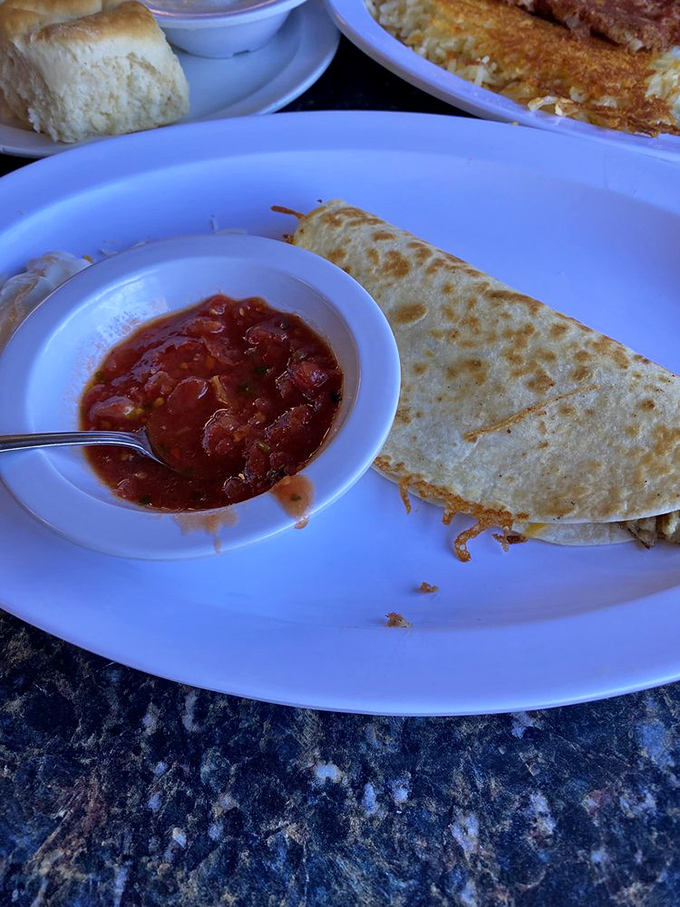 That homemade salsa isn't just condiment—it's conversation starter, flavor enhancer, and reason enough to order another quesadilla.