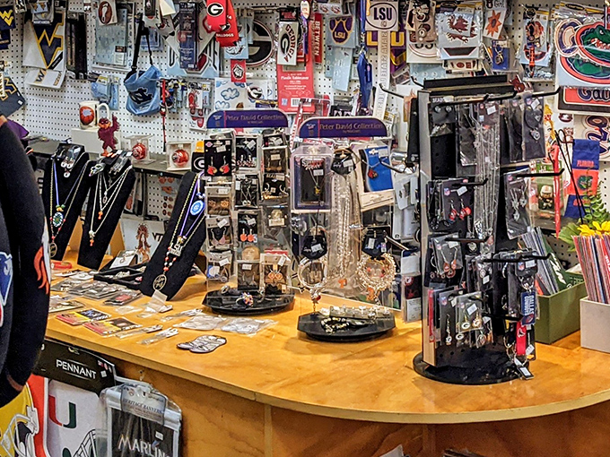 College pride and sports memorabilia galore! This booth is where team loyalty meets collectible heaven—perfect for the superfan in your life.