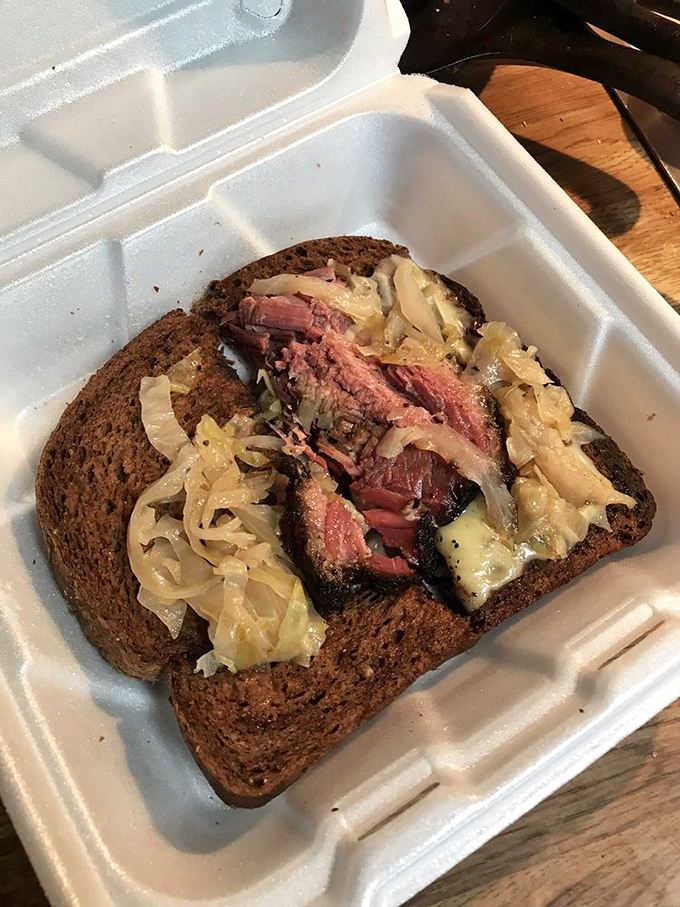 A brisket sandwich that makes you question why you've wasted time eating lesser versions. The caramelized onions are just showing off.