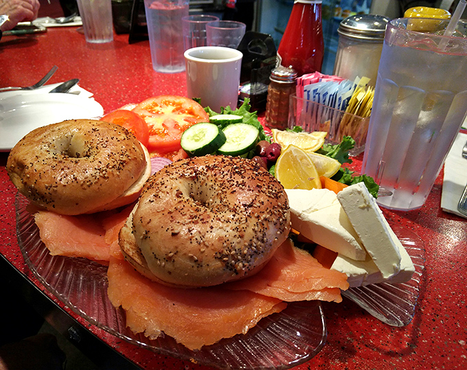 Bagels and lox—the breakfast of champions, philosophers, and anyone who understands that simplicity, done perfectly, is the ultimate luxury.