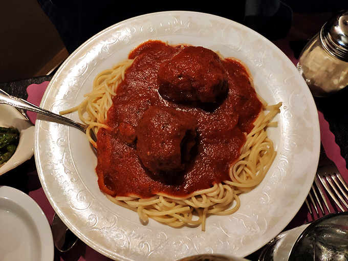 Spaghetti and meatballs elevated beyond your Italian grandmother's recipe—these sauce-drenched spheres of joy demand respect and napkins.