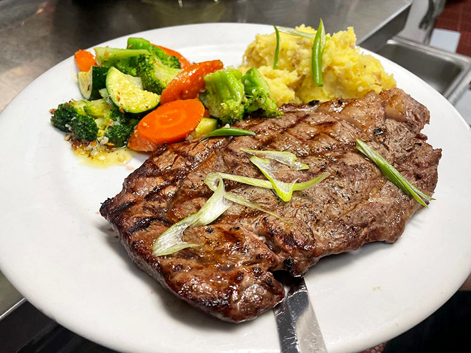 Steak for breakfast? When it's this perfectly grilled, the question becomes "why not?" Morning protein never looked so persuasive.
