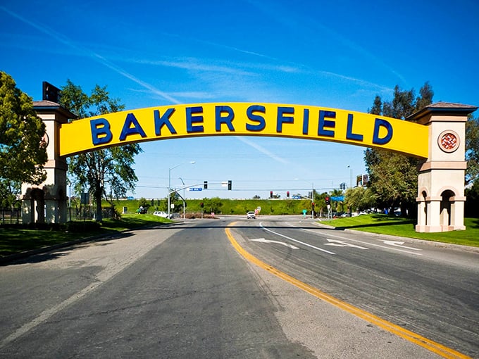 Bakersfield's iconic arch welcomes you to California's most underrated affordable city experience.
