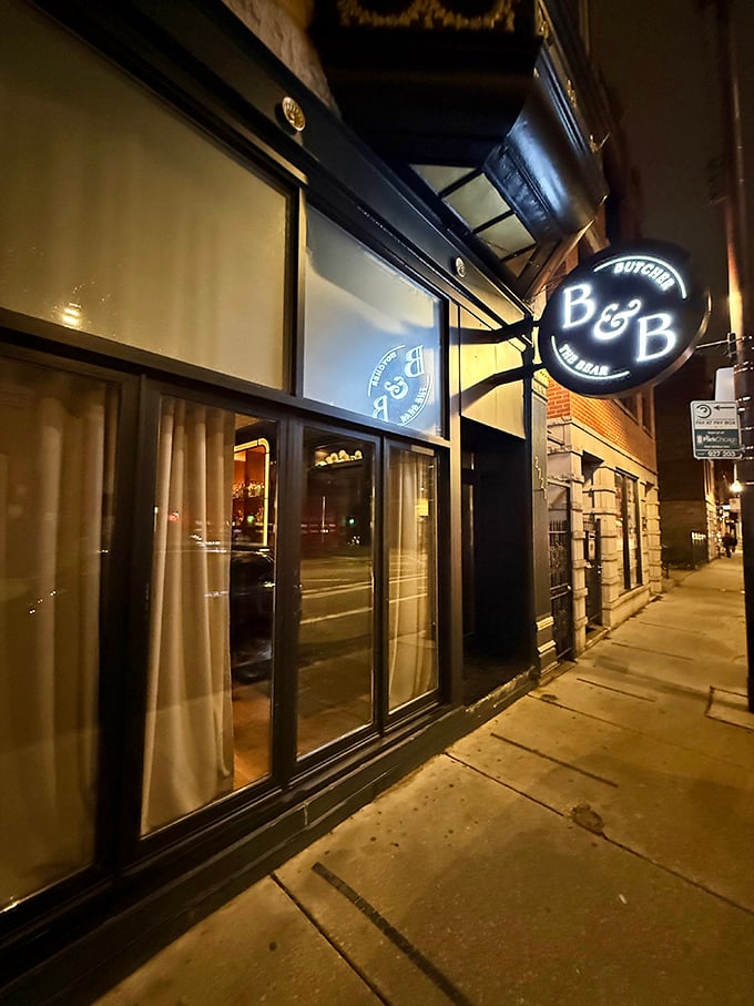 That understated "B&B" sign is the culinary equivalent of a secret handshake among Chicago's in-the-know meat lovers.