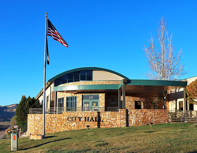 Historic brick building nestled in Cortez, where your Social Security check buys more than just necessities.