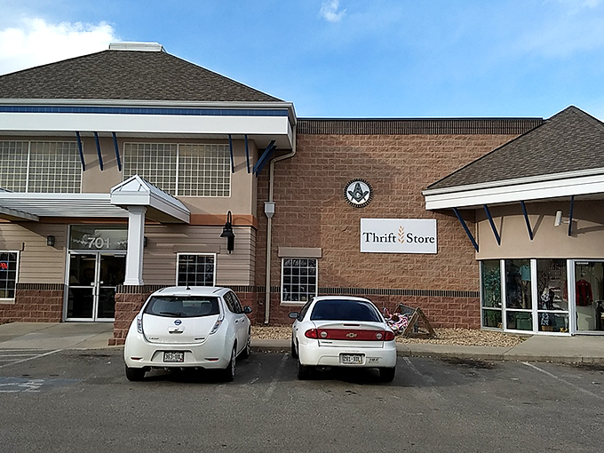 Sister Carmen's thrift boutique looks more like a high-end shop. The Clark Kent of thrift stores—humble outside, super inside! 