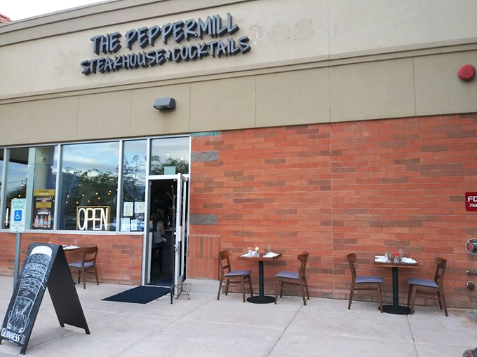 Don't let the strip mall setting fool you—The Peppermill is proof that extraordinary steaks can hide in ordinary places.