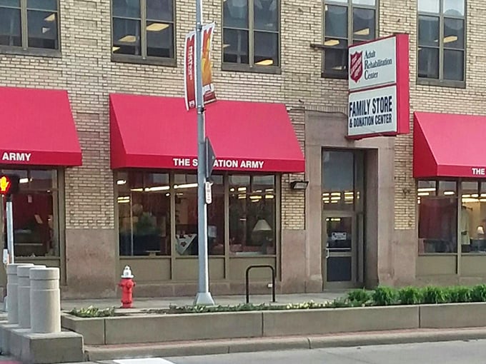 The Salvation Army's historic Cleveland building adds architectural charm to your bargain-hunting expedition.