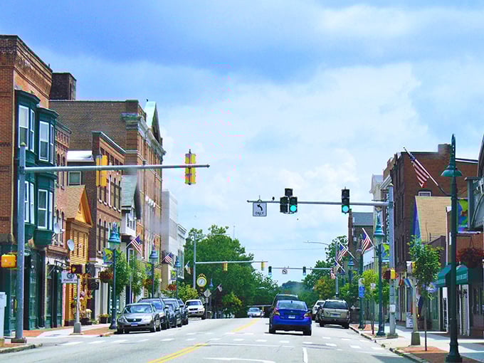 Willimantic's downtown stretches invitingly ahead, where affordable Victorian buildings now house quirky shops and eateries near excellent healthcare.