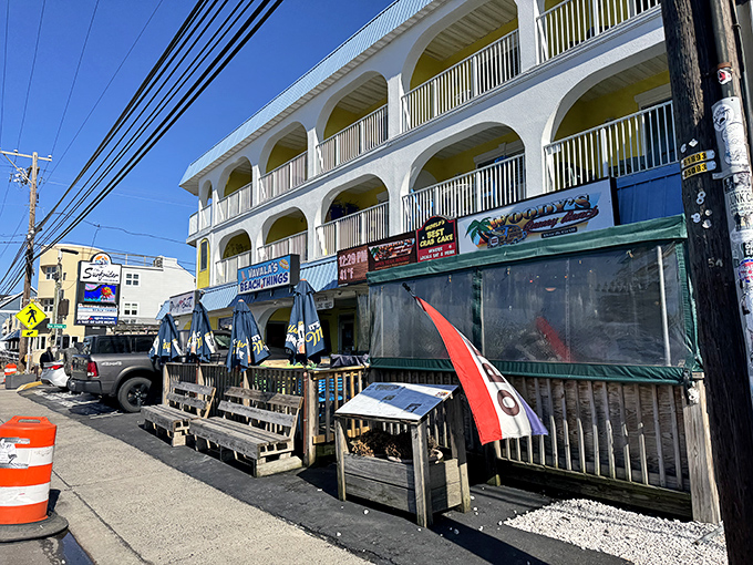 Woody's might blend into Dewey Beach's colorful landscape, but locals know this little spot holds the key to crab cake perfection.