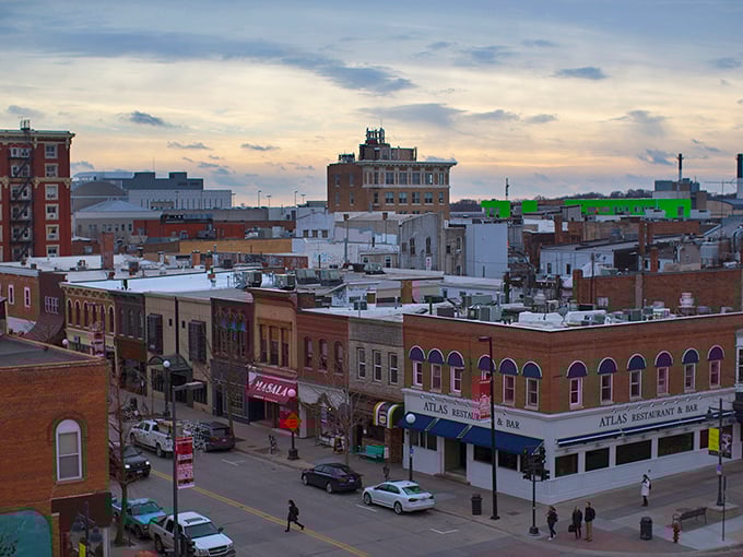 A bird's eye view of Ames reveals a patchwork of affordable neighborhoods. Your Social Security check just found its forever home!