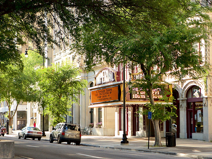 Historic storefronts in Augusta stand proudly like contestants in a beauty pageant where everyone wins – especially your retirement budget.