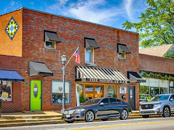 Colorful storefronts with serious curb appeal. Landrum's brick buildings house treasures that would make antique roadshow experts swoon.
