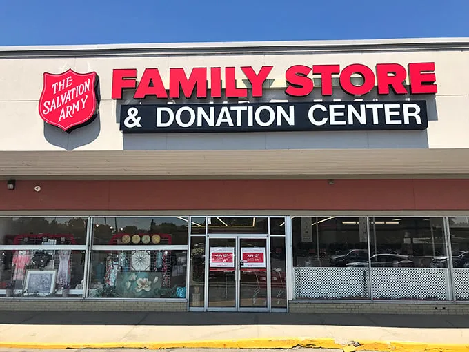 The red shield welcomes all! Salvation Army's Family Store combines clean, bright spaces with prices that make your wallet breathe a sigh of relief.