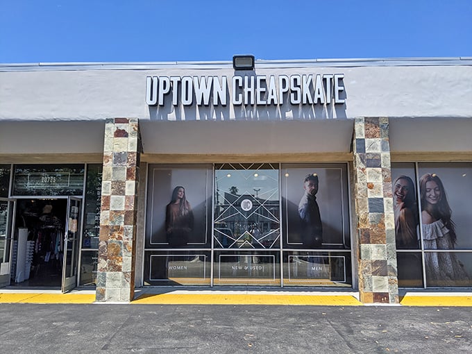 Uptown Cheapskate's clean storefront hides a curated collection of second-chance style. Where fashion gets its encore performance at encore prices.