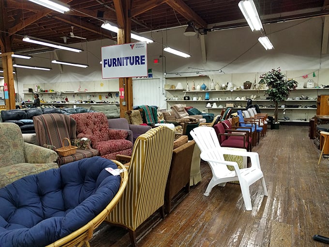 Furniture heaven awaits inside VOA. That perfect vintage chair is calling your name from somewhere in this wonderland!