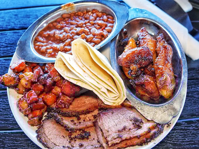 The barbecue combo plate – where commitment issues become a virtue and FOMO is permanently banished from the table.