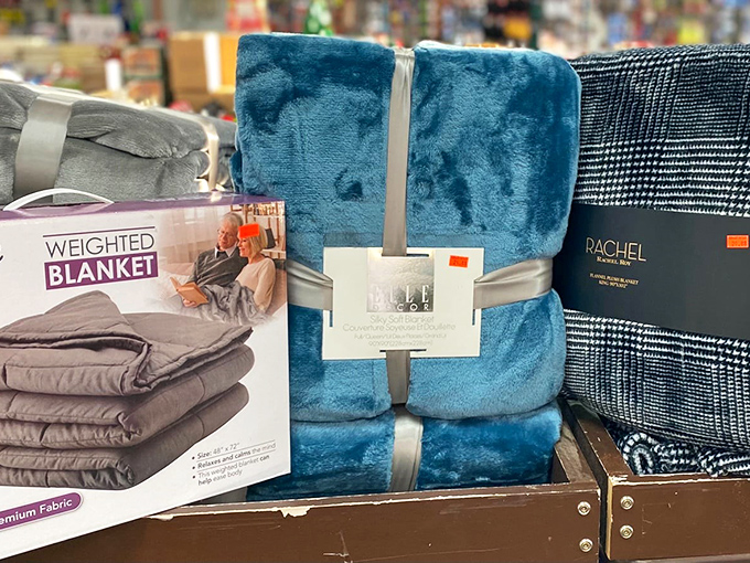 Weighted blankets and plush throws that promise the comfort of a warm hug without the awkward small talk afterward.