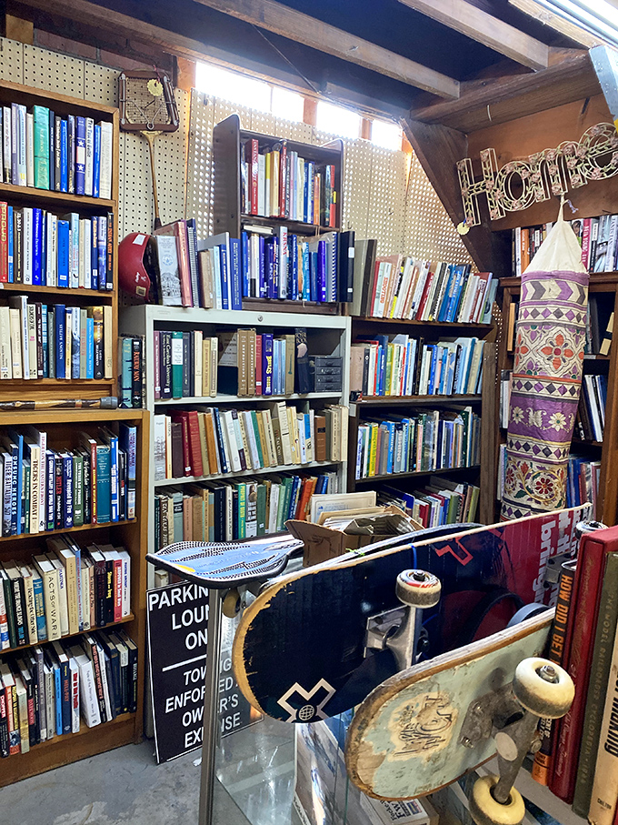 The book nook—where literary treasures and forgotten bestsellers share shelf space with the comforting scent of paper that's outlived several presidential administrations.