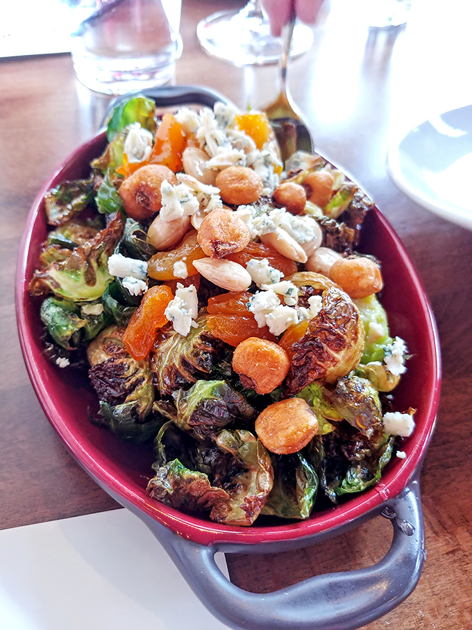 Brussels sprouts that could convert even the most dedicated vegetable skeptics, crowned with feta and transformed by a perfect caramelization.