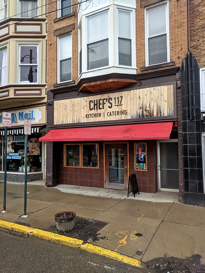 Chef's 117 brings a touch of urban chic to Bradford with its wooden façade and inviting red awning – comfort food with a dash of sophistication.