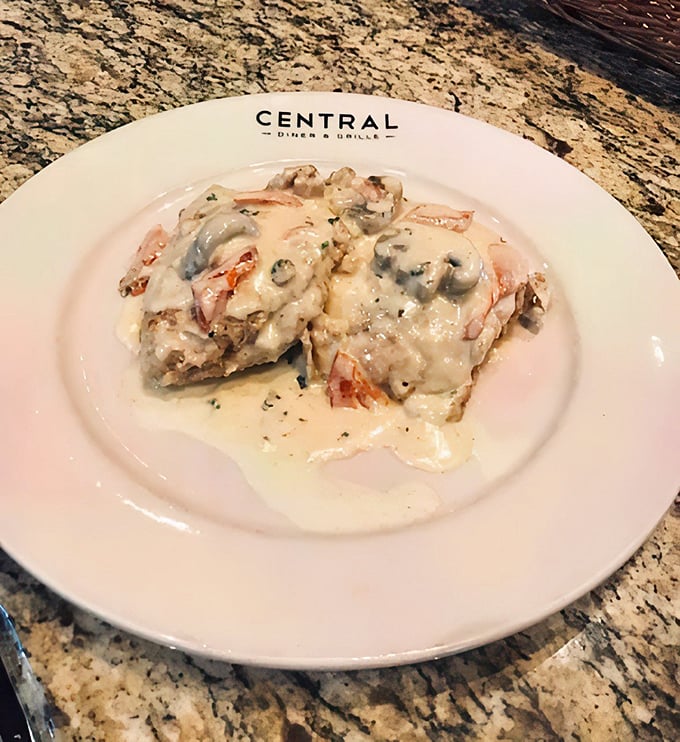 The legendary Chicken Cordon Bleu—where chicken, ham, and cheese perform a culinary ballet under a delicate sauce that deserves its own standing ovation.