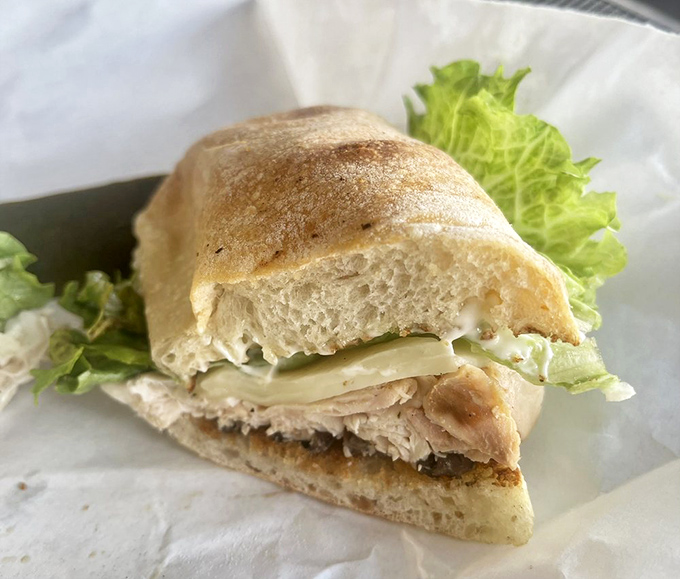 Simple yet sublime—a chicken sandwich that proves sometimes the classics, done right, are all you need. That bread deserves its own fan club.