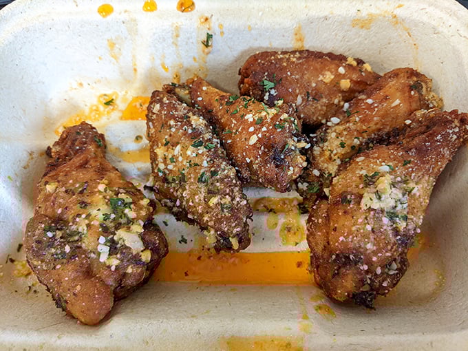 These aren't just wings—they're flavor vehicles with a perfect garlic-parm landing. Finger-licking isn't just allowed; it's practically mandatory.