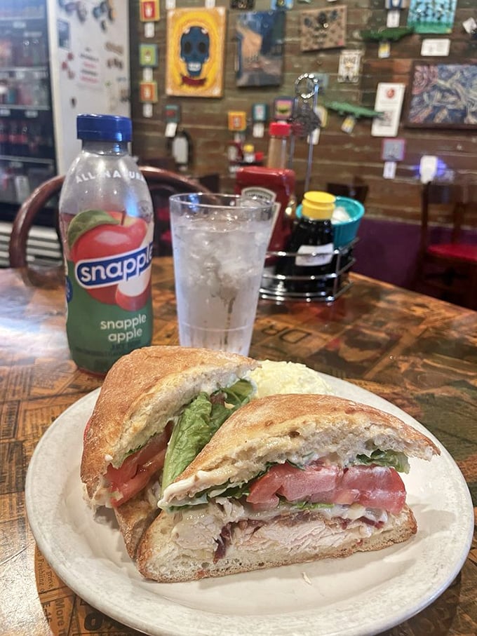 A sandwich that understands the importance of proper construction. Every layer plays its part in this handheld masterpiece. 