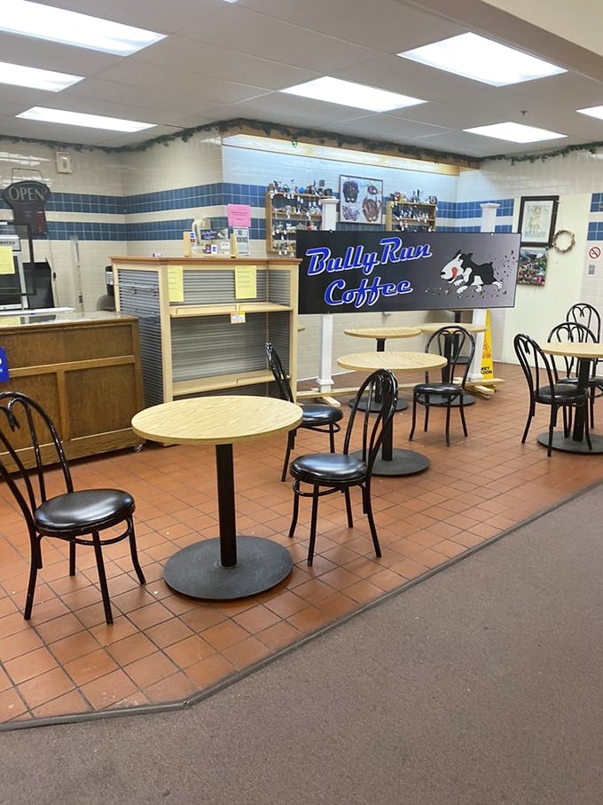 Bully Run Coffee offers the perfect pit stop when your vintage-hunting legs need a break and your wallet needs therapy.