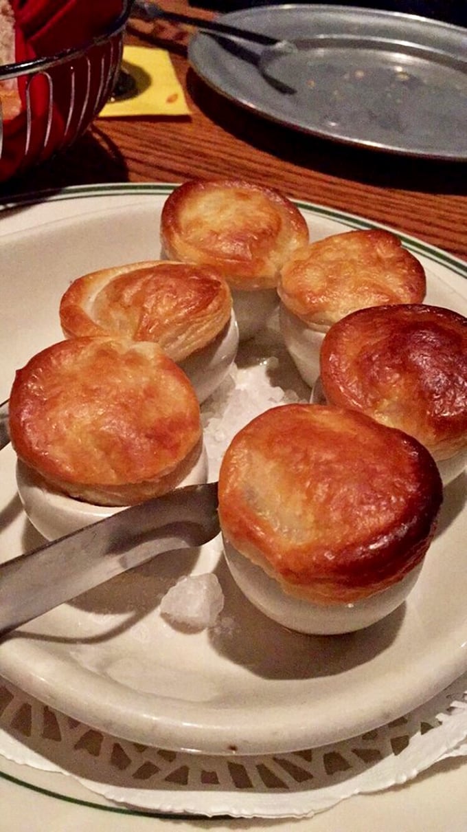 These Yorkshire puddings have achieved the perfect balance—crispy exterior giving way to a soft center that's practically engineered to soak up every drop of savory goodness.