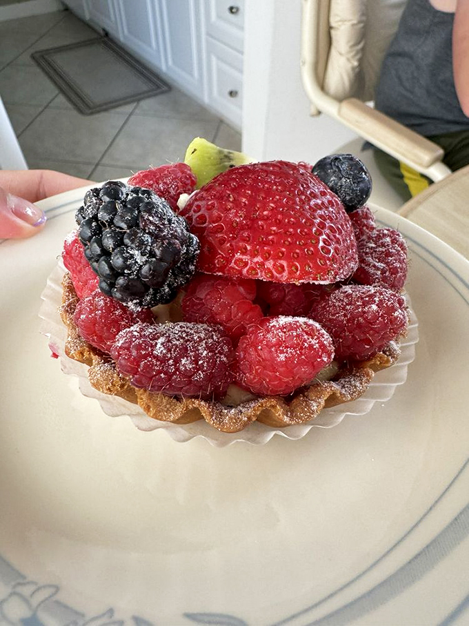Berry perfection that makes you question all other desserts. Nature and pastry having a beautiful romance on a plate.