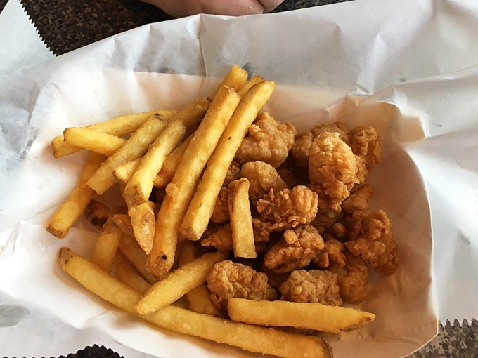 French fries and gator—the unexpected pairing that makes you wonder why fast food chains haven't caught on yet.