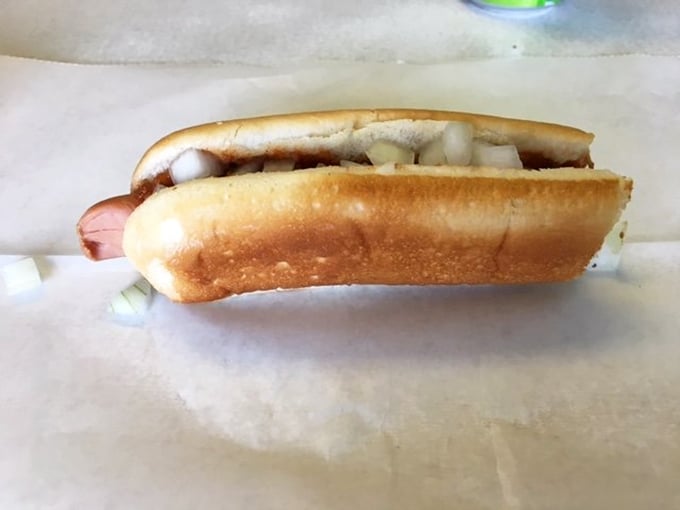 Even the "half dog" delivers full flavor. Sometimes the most memorable meals come without fancy plating or pretense.