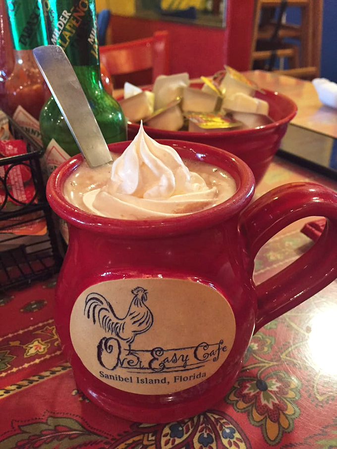 Their hot chocolate isn't just a beverage—it's a warm hug in a signature mug, topped with a cloud of whipped cream that defies gravity.