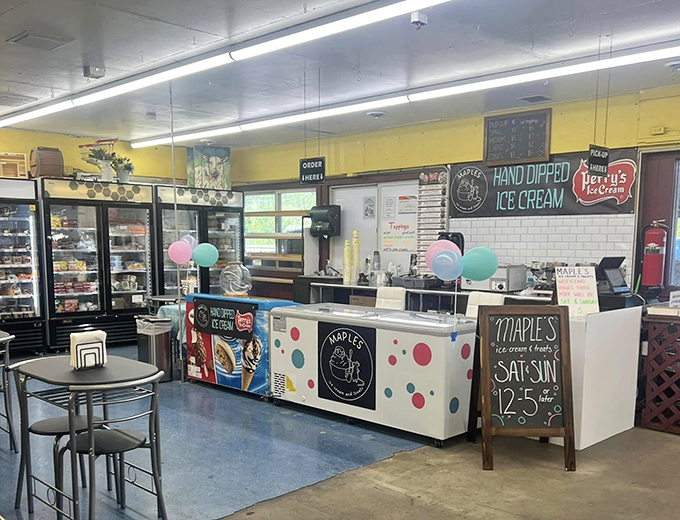 After hours of treasure hunting, Maple's Ice Cream offers sweet salvation. Nothing complements antiquing like hand-dipped cold comfort on a hot day.